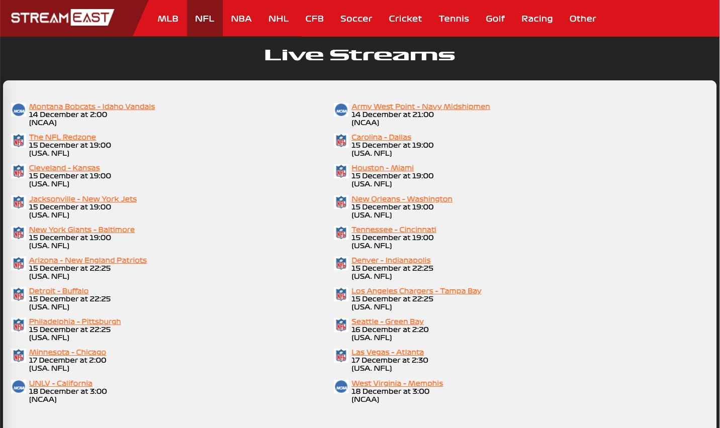 CricHD - Official Streams NBA, NFL, NFL, MMA, BOXING